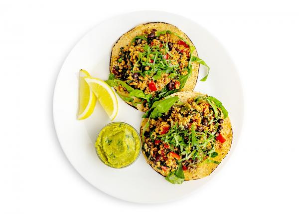 Spiced Tempeh And Black Bean Tacos By Plantable